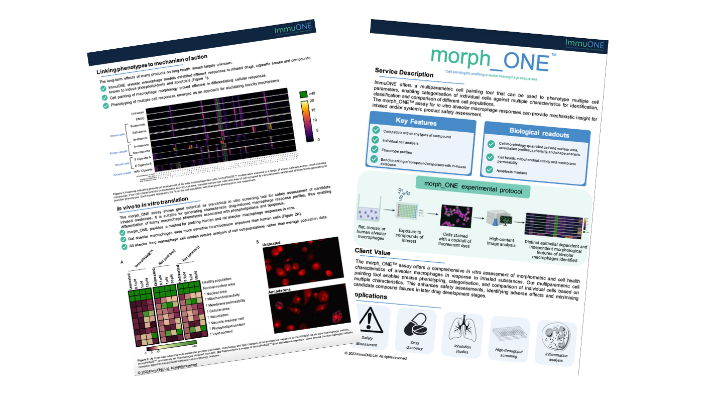 morph_one data sheet - ImmuONE™